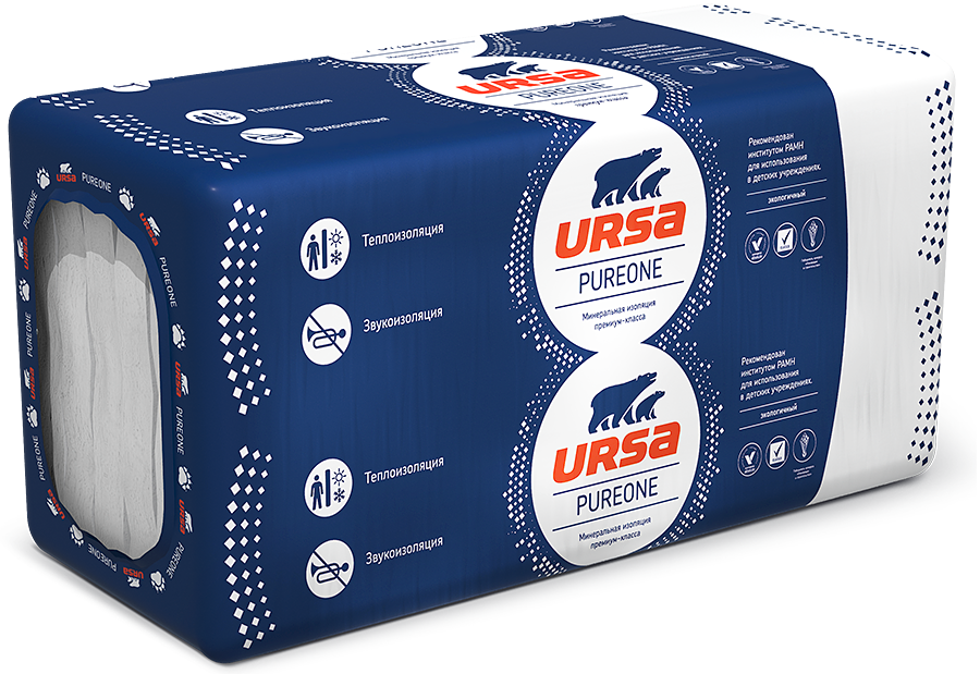 URSA PUREONE 34PN - характеристики и описание | Тепло и звукоизоляция УРСА